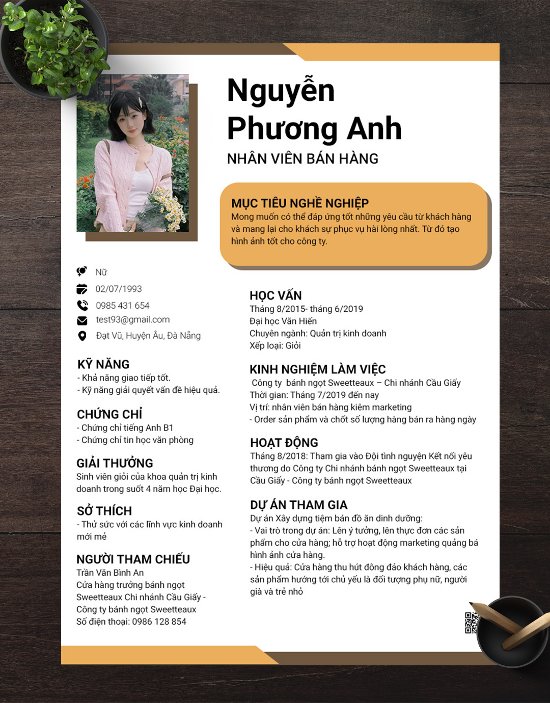 Tạo CV Nhân Viên Bán Hàng Chất Lượng Chỉ Trong Vài Bước