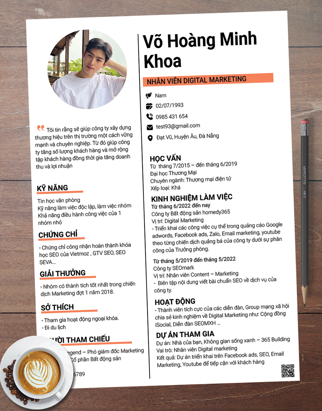 Danh Mục CV Marketing Ấn Tượng, Bắt Mắt, Tạo Miễn Phí